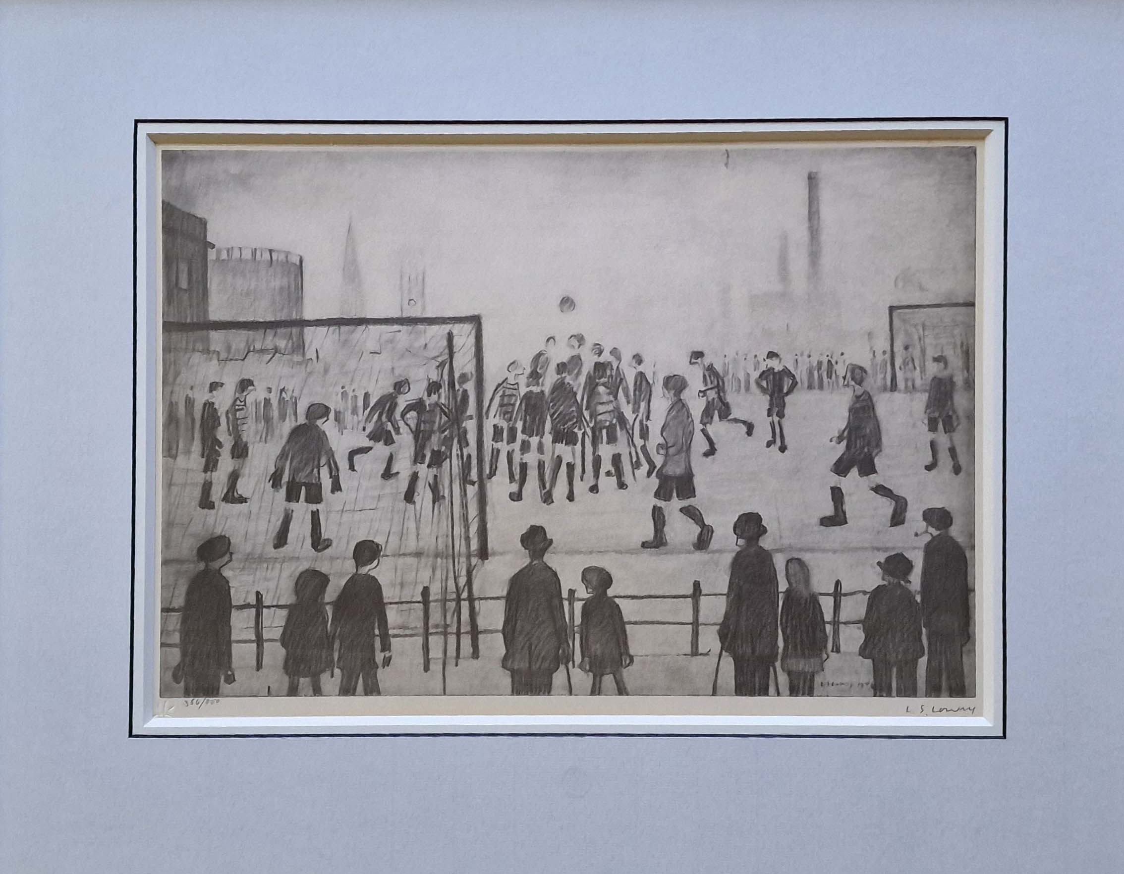 lowry-signed-limited-edition-prints-footballmatch, signed