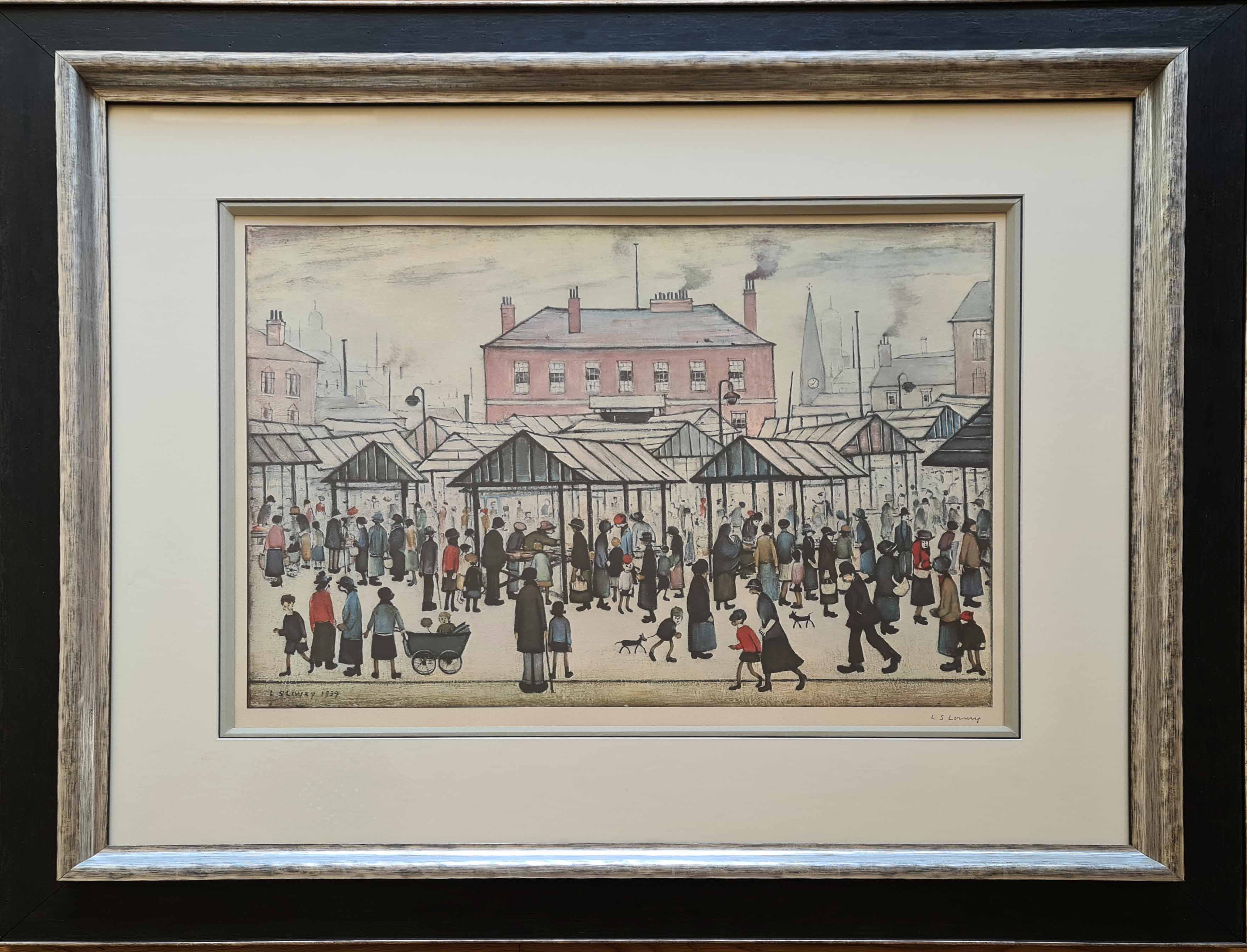 Lowry, marketsceneinanortherntown