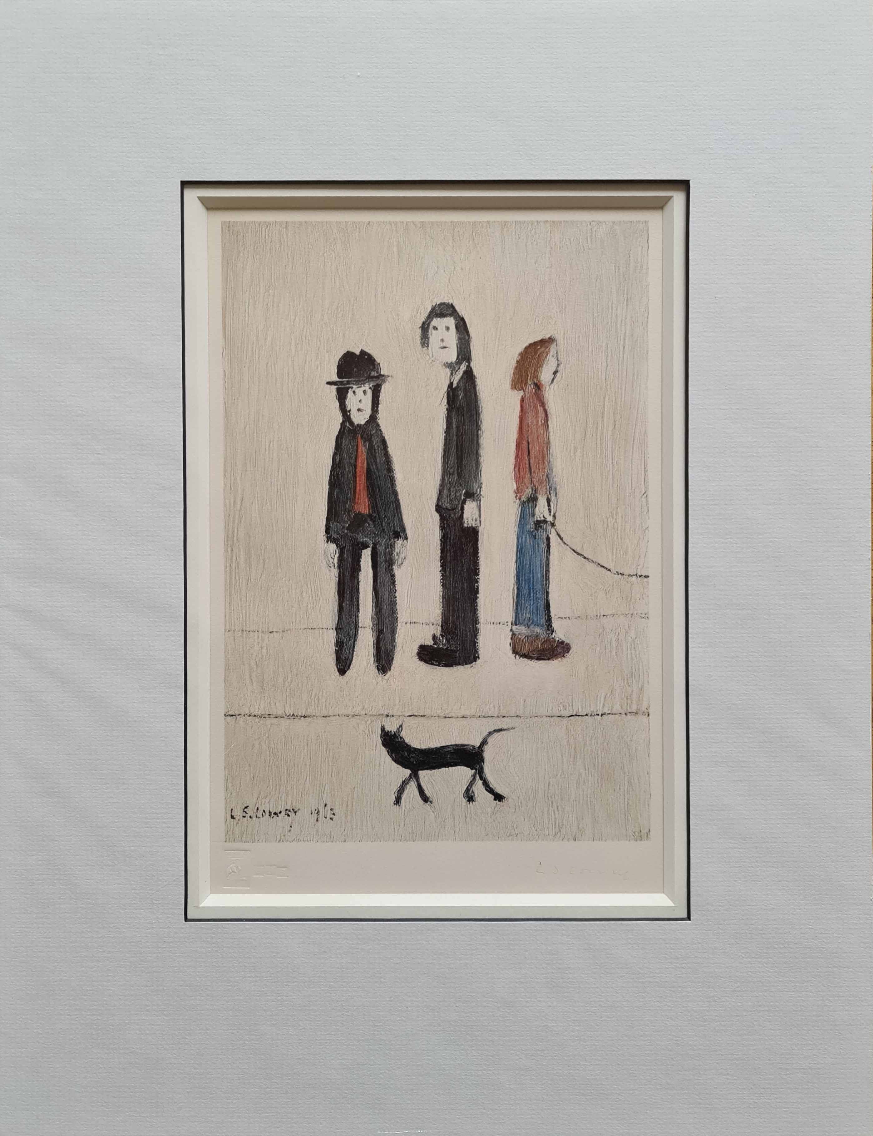 Lowry, three men and a cat